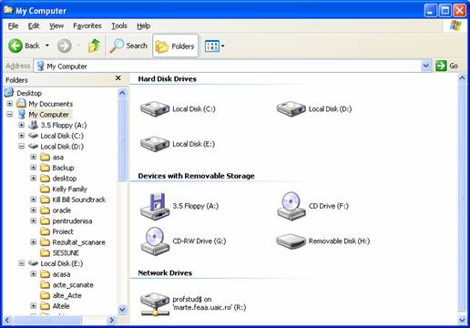 Lucrul cu pictogramele (iconite)